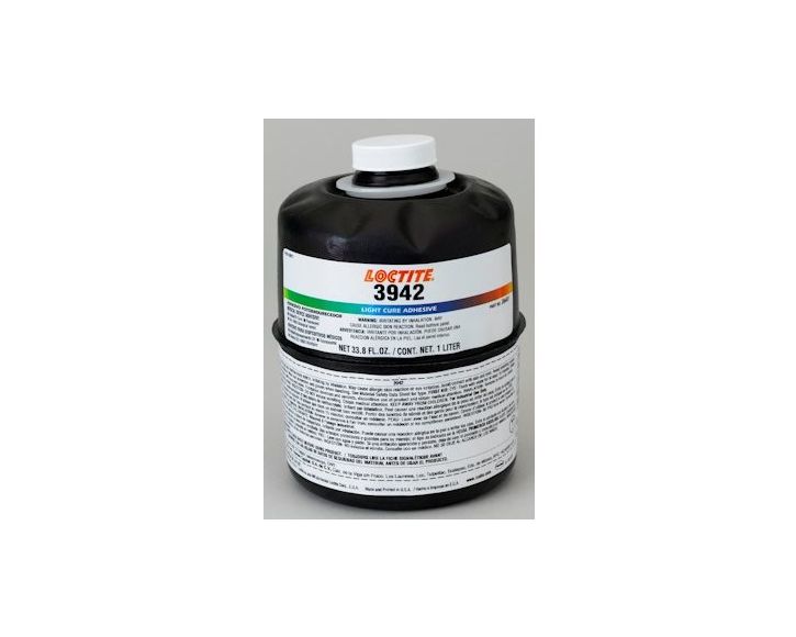 Loctite 3942 Light Cure Adhesive, 36481, 1 L Bottle