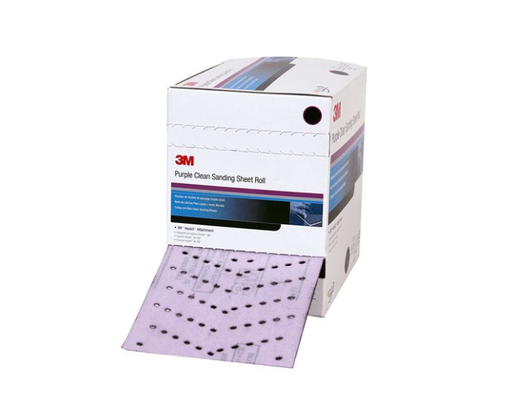 3M™ Hookit™ Purple Clean Sanding Roll 334U, 30724, 115MM x 12M, P800, 3 ...