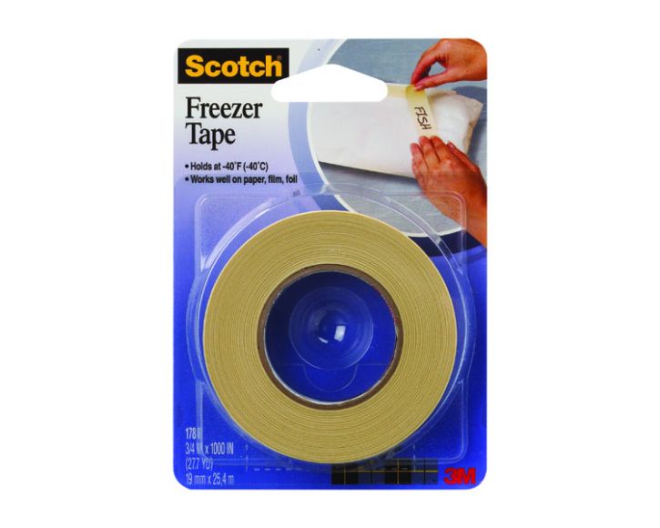 Scotch® Freezer Tape 178, 3/4 in x 1000 in (19 mm x 25,4 mm)